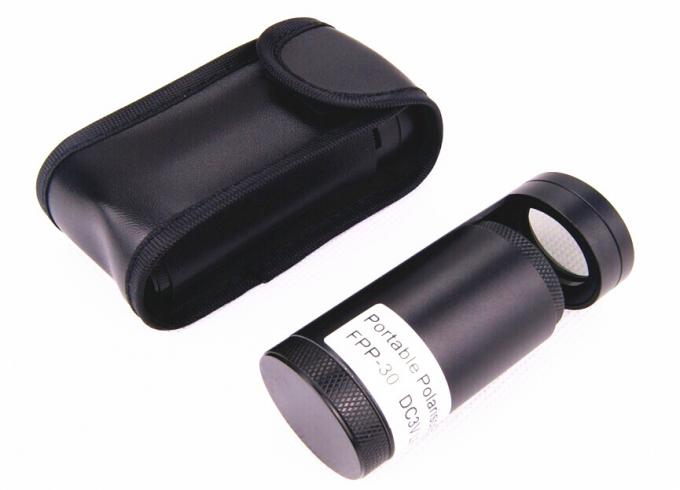 Black Gemological Portable Polariscope with LED Cold Light Source FPP-30