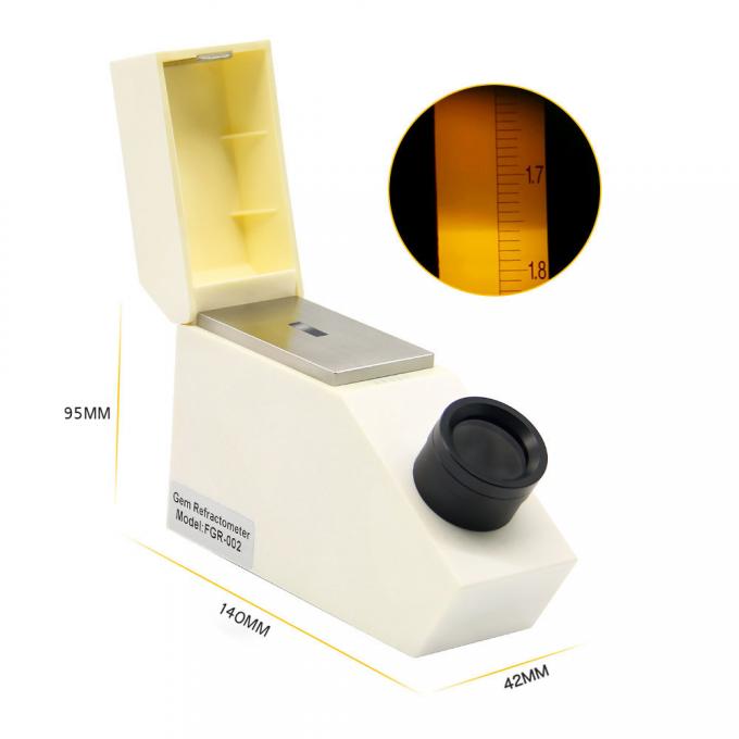Stainless Steel Table Gem Refractive Index Tester 1.85 Scale