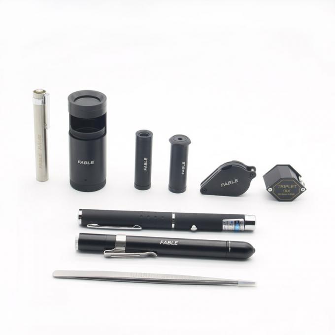 Gemological Portable Gemstone Identification Kit with 9 Items FGB-9