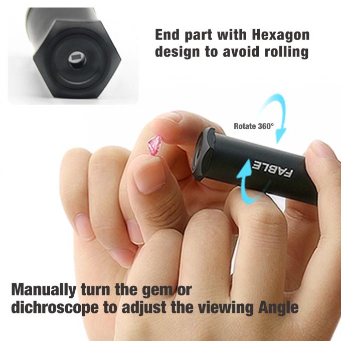 Pleochroism Color of Ruby Can Be Seen Under the Caltite Dichroscope