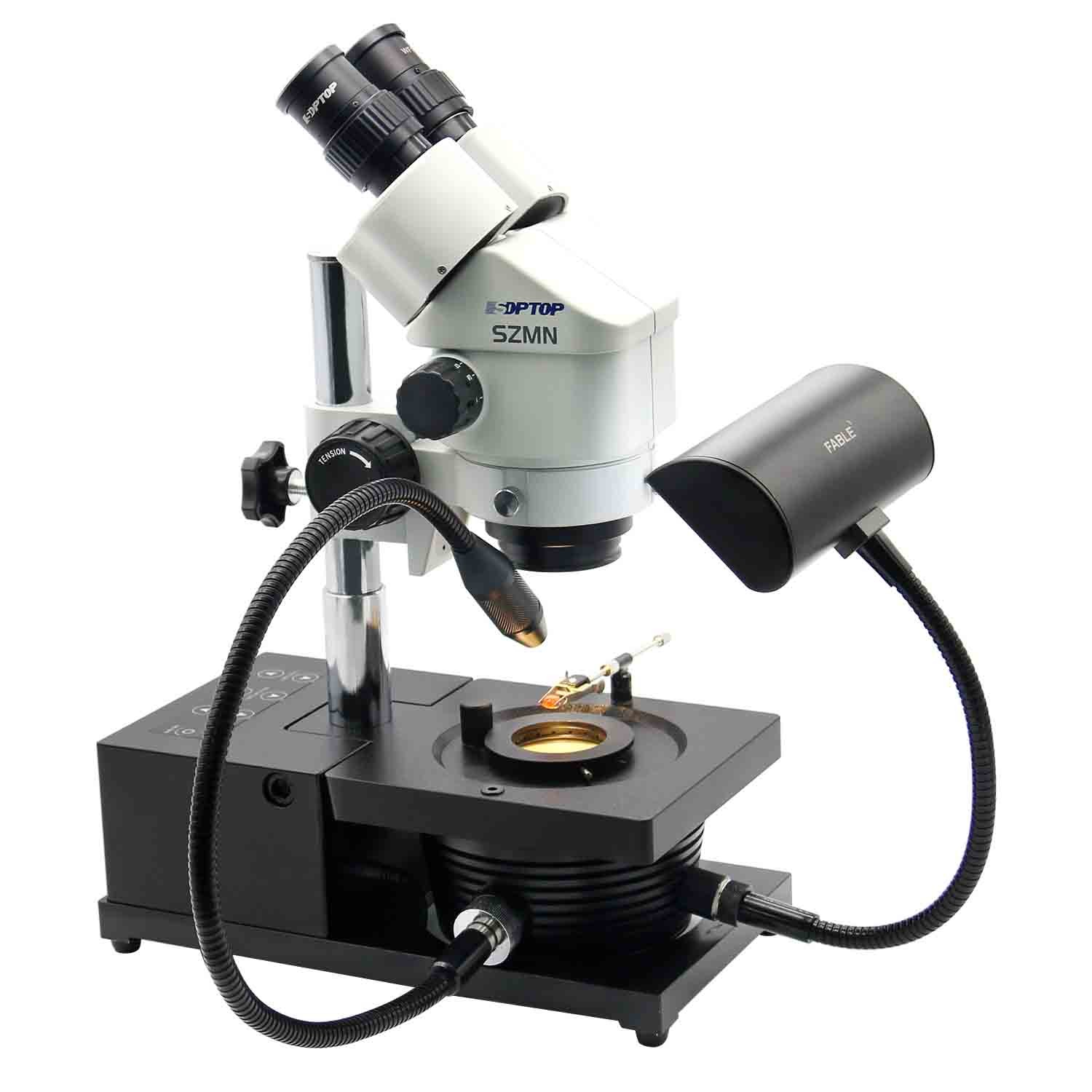 Gem Microscope Swing arm type with 7W high brightness LED bottom light ...