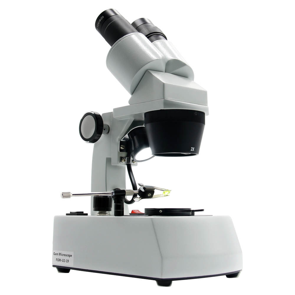 Gemology Microscope With F19 binocular lens 20X and 40X two ...